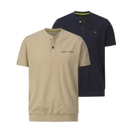 Babista Herren T-Shirt "Doppelpack T-Shirt MARILO", beige, Gr. XL, Obermaterial: 100% Baumwolle CO., Shirts