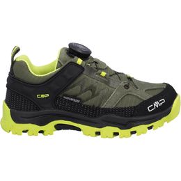CMP Kinder Outdoorschuh "KIDS KIRUNA LOW FITGO TREKKING SHOES WP", Gr. 32, gr&uuml;n, Leder, Synthetik, Schuhe, wasserdicht