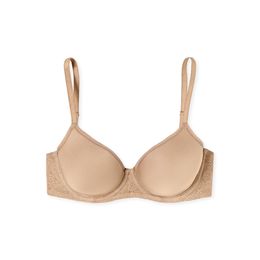 Schiesser Damen Schalen-BH "Air", Gr. 85, beige, Microtouch, Obermaterial: 90% Polyester, 10% Elasthan, unifarben, BHs, mit feiner, elastischer