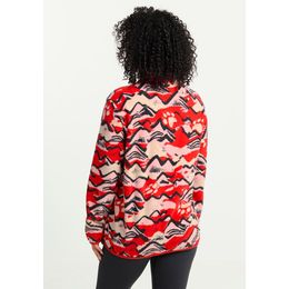 Jack Wolfskin Damen Strickfleece-Pullover "PAW ERA 100 PRINT HZ W", bunt, Gr. L, Obermaterial: 100% Polyester, Pullover, mit hohem Kragen