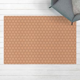 Bilderwelten Kork-Teppich modern schwarz weiss Korkmatte - Einfaches Rautenmuster - Geometrisch Wohnzimmer Schlafzimmer