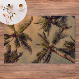 Bilderwelten Kork-Teppich Tropisch gr&uuml;n Natur Korkmatte - Die Palmen - Palme Wohnzimmer Schlafzimmer