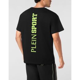 Plein Sport Herren T-Shirt "Logo", schwarz, Gr. L, Obermaterial: 100% Baumwolle, Shirts