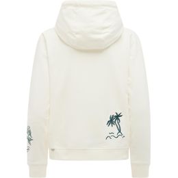 Ragwear Damen Sweatjacke "Parya Embro"elfenbeinfarben, Gr. S, Material: 95% Baumwolle, 5% Elasthan, Sweatjacken, Damen Zipper mit Stickereien