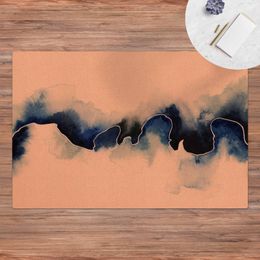 Bilderwelten Kork-Teppich Abstrakt weiss originell Korkmatte - Gletscherbruch - Deko Wohnzimmer Schlafzimmer