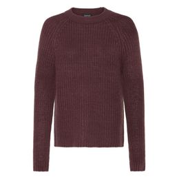 oxmo Damen Strickfleece-Pullover "Strickpullover OXKanna", braun, Gr. M, Obermaterial: 60% Baumwolle CO. 40% Polyacryl PAN., Pullover