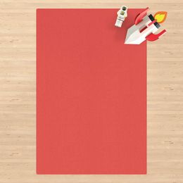 Kork-Teppich - Vermillion - Unifarben rot Korkmatte Deko Wohnzimmer Schlafzimmer