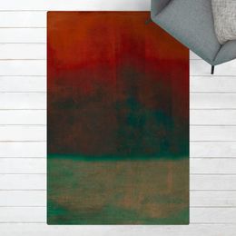 Bilderwelten Kork-Teppich Abstrakt rot originell Korkmatte - Zuhause am Meer - Deko Wohnzimmer Schlafzimmer