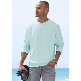 John Devin Herren Langarmshirt, blau, Gr. XXXL, unifarben, Jersey, Obermaterial: 60% Baumwolle, 40% Polyester, Shirts, in Struktur-Qualit&auml;t und in