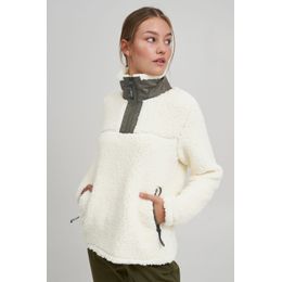oxmo Damen Troyer "Troyer OXElina", wei&szlig;, Gr. XL, Obermaterial: 100% Polyester PES., Pullover