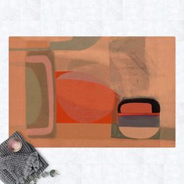 Kork-Teppich - Multiform IV - Abstrakt pastell originell Korkmatte Deko Wohnzimmer Schlafzimmer