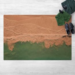 Bilderwelten Kork-Teppich Motiv t&uuml;rkis Strand Korkmatte - Das Meer - Landschaft Wohnzimmer Schlafzimmer