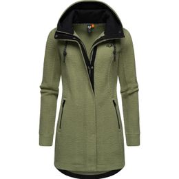 Ragwear Damen Fellimitatmantel "Letti Teddy-Fleece", gr&uuml;n, Gr. 4XL, Pl&uuml;sch, Material: 100% Polyester, M&auml;ntel, Kuschelig weicher Teddyfleece-Mantel