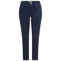 Only Damen Skinny-fit-Jeans "ONLRINA REG WAIST SK BOX DNM", blau, Gr. L, unifarben, Denim/Jeans, Obermaterial: 53% Viskose, 29% Baumwolle, 17%