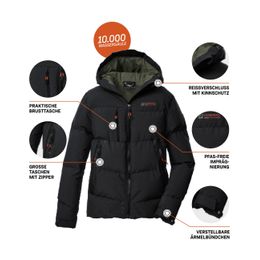 Killtec Jungen Steppjacke "KOW 239 BYS QLTD JCKT", schwarz, Gr. 140, Obermaterial: 100% Polyester;Futter: 100% Polyester;Futter 2:;F&uuml;llung: 100%