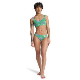 Quiksilver Damen Bustier-Bikini-Top "Riva"leprechaun street floral 32, Gr. S, Obermaterial: 87% Nylon, 13% Elasthan;, Bikini-Oberteile