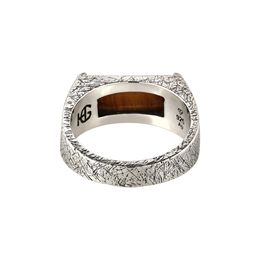 Haze&Glory Haze&glory Ring Herren Gr&ouml;&szlig;e 62 braun / silber