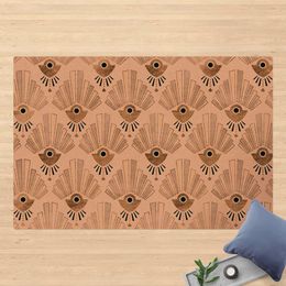 Bilderwelten Kork-Teppich Vintage gold Korkmatte - Die goldenen Zwanziger III - Retro Wohnzimmer Schlafzimmer