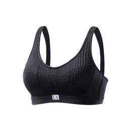 active by Lascana LASCANA ACTIVE Damen Sport-BH, Gr. 90, schwarz, Netz, Obermaterial: 74% Polyamid, 14% Elasthan, 12% Polyester (COOLMAX), BHs, f&uuml;r Sportarten mit