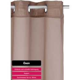 Gardine OTTO HOME, B:145cm H:245cm, grau, Voile, Polyester, Wohnzimmer, Gardinen, "XANA", Bestseller, einfarbig, 1 bzw. 2er Set, pflegeleicht,