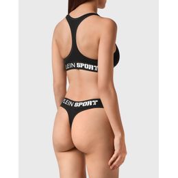 Plein Sport Damen Set: Soft-BH "Sport Set", Gr. L, schwarz, Obermaterial: 95% Baumwolle, 5% Elasthan, BH-Sets