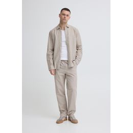 Blend Herren Langarmhemd "BHABAN SHIRT PP NOOS", beige, Gr. S, Leinenoptik, unifarben, Web, Obermaterial: 70% Baumwolle, 30% Leinen, Hemden, mit