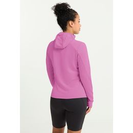 Jack Wolfskin Damen Fleecejacke "LITESTRIDE HOODED FZ W"foxglove, Gr. S, unifarben, Fleece, Obermaterial: 91% Polyester, 9% Elasthan. Futter: 100%