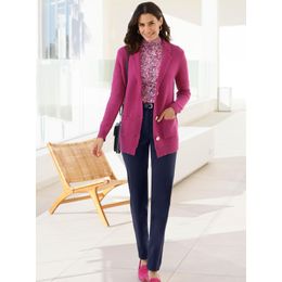 Inspirationen Damen Chinohose, blau, Gr. 54, unifarben, 98% Baumwolle, 2% Elasthan, Hosen