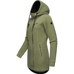 Ragwear Damen Fellimitatmantel "Letti Teddy-Fleece", gr&uuml;n, Gr. XXXL, Pl&uuml;sch, Material: 100% Polyester, M&auml;ntel, Kuschelig weicher Teddyfleece-Mantel