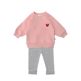 Liliput M&auml;dchen Sweatanzug "Herz", rosa, Gr. 74, bedruckt, 80% Baumwolle, 20% Polyester, Sportanz&uuml;ge, mit niedlichem Herz-Print