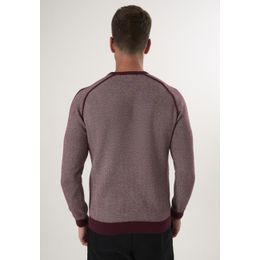 FELIX HARDY Herren Rundhalspullover "Basic-Pullover mit Rundhalsausschnitt"hell bordeaux, Gr. XXL, 100% Baumwolle, Pullover