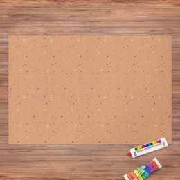 Bilderwelten Kork-Teppich Illustration bunt Himmel Korkmatte - No.YK34 Bunte Sterne - Himmel Kinderzimmer Baby M&auml;dchen Jungen