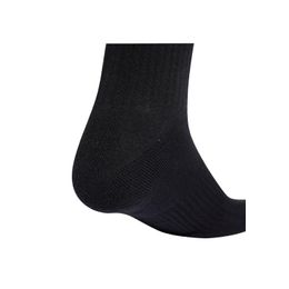 Herren Kurzsocken "Socken 3-Stripes Cushioned Sportswear Crew Socks 9P 9er Pack", adidas originals, Gr. 37, schwarz, Obermaterial: 59% Baumwolle CO.