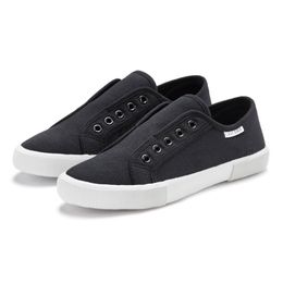 Lascana Damen Sneaker "Slip-On-Sneaker", Gr. 42, schwarz, Obermaterial: 100% Textilmaterial. Decksohle: 100% Textilmaterial. Futter: 100%