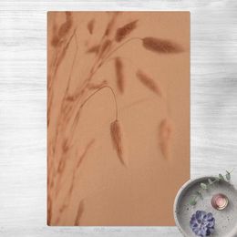 Bilderwelten Kork-Teppich Tropisch beige Korkmatte - Zartes Glanzgras - Gr&auml;ser Wohnzimmer Schlafzimmer