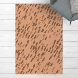Kork-Teppich - Dicker Borstenpinsel Schwarzwald - Illustration grau Korkmatte Deko Wohnzimmer Schlafzimmer
