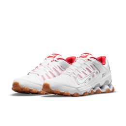 Nike Herren Trainingsschuh "REAX 8 TR MESH", Gr. 42wei&szlig;, wei&szlig;, wolf grau, chile rot, Leder, Synthetik, Schuhe, leicht profiliertes