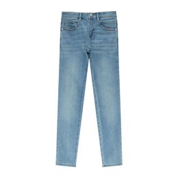 s.Oliver JUNIOR M&auml;dchen Skinny-fit-Jeans, blau, Gr. 140, unifarben, Denim/Jeans, Obermaterial: 80% Baumwolle, 18% Polyester, 2% sonstige Fasern,