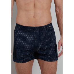 G&ouml;tzburg G&Ouml;TZBURG Herren Boxershorts, Gr. 9, blau, Single Jersey, Obermaterial: 100% Baumwolle, Unterhosen, weiches Single Jersey Material