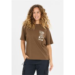 WHISTLER Damen T-Shirt "Arwen"braun, Gr. 46, bedruckt, 100% Baumwolle, Shirts, Komfort