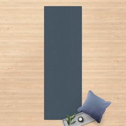Kork-Teppich - Schieferblau - Unifarben petrol Korkmatte Deko Wohnzimmer Schlafzimmer