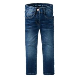 STACCATO M&auml;dchen Skinny-fit-Jeans "MIA", blau, Basic, Gr. 92, kontrastfarbene Details, unifarben mit Farbeinsatz, Oberstoff: 70% Baumwolle, 28%