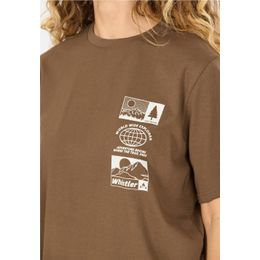 WHISTLER Damen T-Shirt "Arwen"braun, Gr. 40, bedruckt, 100% Baumwolle, Shirts, Komfort