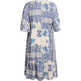 ZIZZI Kleid 'Mestea' Damen Gr&ouml;&szlig;e 50/52 blau / hellblau / wei&szlig; Winterkleid