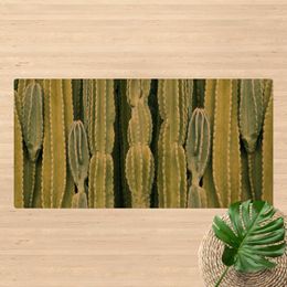 Kork-Teppich - Kaktus Wand - Tropisch gr&uuml;n Korkmatte Deko Wohnzimmer Schlafzimmer