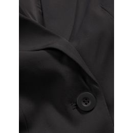 bonprix Damen Kurzblazer "Kurzblazer", schwarz, festlich, Gr. 44, Obermaterial: 95% Polyester, 5% Elasthan. Futter: 100% Polyester, Blazer, eleganter