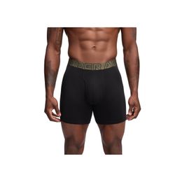 Under Armour Herren Boxershorts "Boxershort UA PERFORMANCE COTTON - SOLID 6 IN 3PK 3er Pack", Gr. L, bunt, Obermaterial: 57% Baumwolle CO. 38%