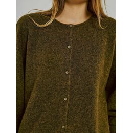 NORR Damen Cardigan "NORR Cardigan Halli"army, Gr. 38, Obermaterial: 32% Alpaka, 32% Wolle, 30% Nylon, 6% Elasthan, Strickjacken