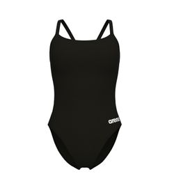 arena Damen Badeanzug "WOMEN'S TEAM SWIMSUIT CHALLENGE SOLID", schwarz, Gr. 42, Obermaterial: 100% Polyester, Badeanz&uuml;ge, arena Performance,