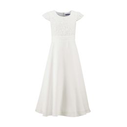 happy girls M&auml;dchen Sommerkleid "M&auml;dchenkleid"ecru, Gr. 128, Stoff, 100% Polyester, Kleider